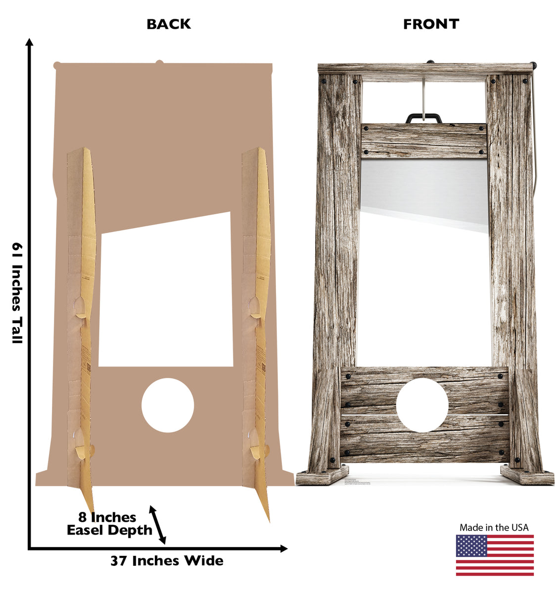 Guillotine Life-size Place your face Cardboard Cutout #5222 ...