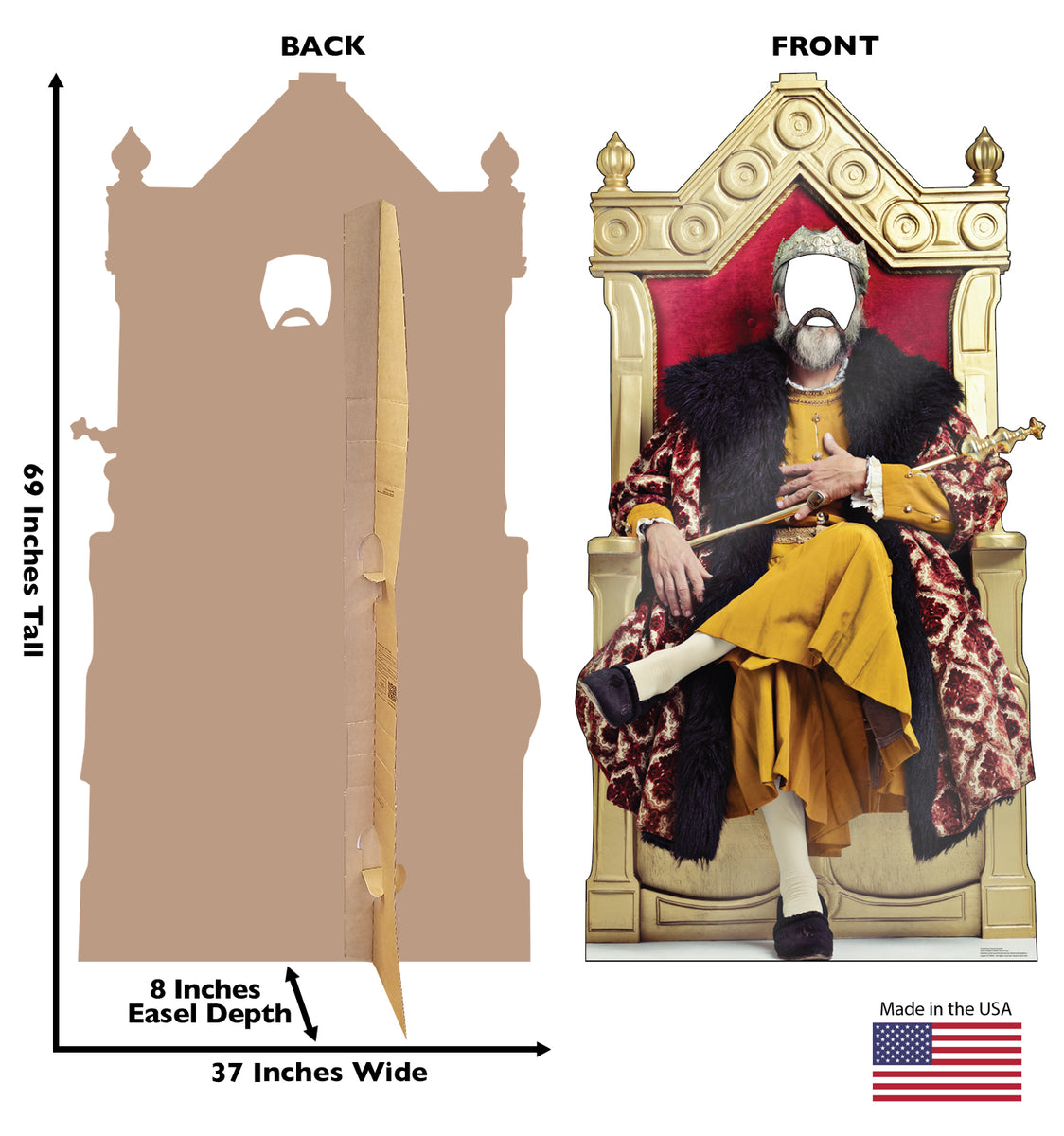 King Throne Life-size Cardboard Cutout #5229 – ThisisHollywood