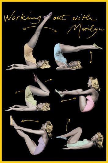 Marilyn Monroe Exercise Poster – ThisisHollywood