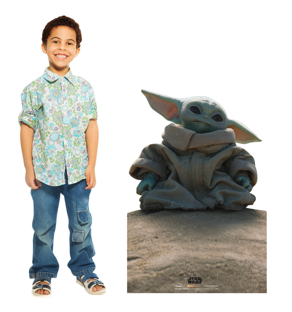 Grogu on Rock Life-size Cardboard Cutout #3702 – ThisisHollywood