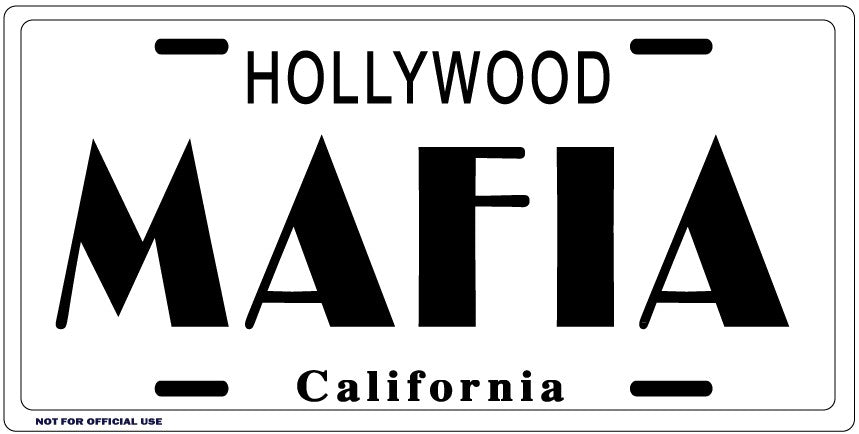 MAFIA License Plate – ThisisHollywood